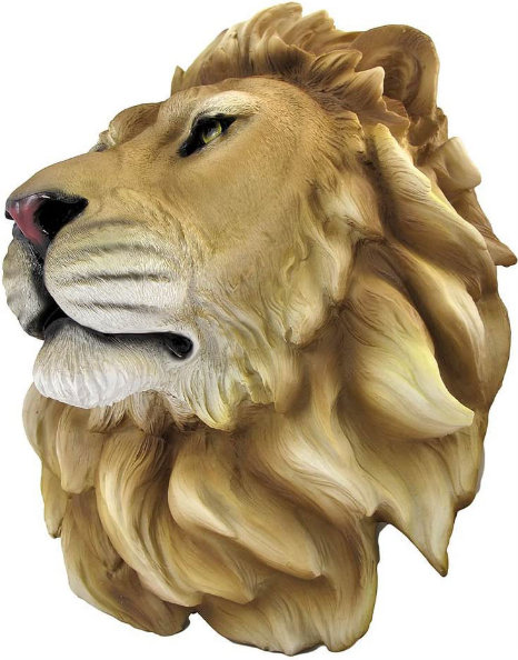 Astoria Grand African Lion Head Wall Mount Statue | Wayfair