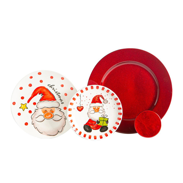 Nicola Spring Porcelain China Dinnerware - Set of 16 | Wayfair.co.uk