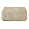 Bloomsbury Market Deon Beige Travertine Coffee Table | Wayfair