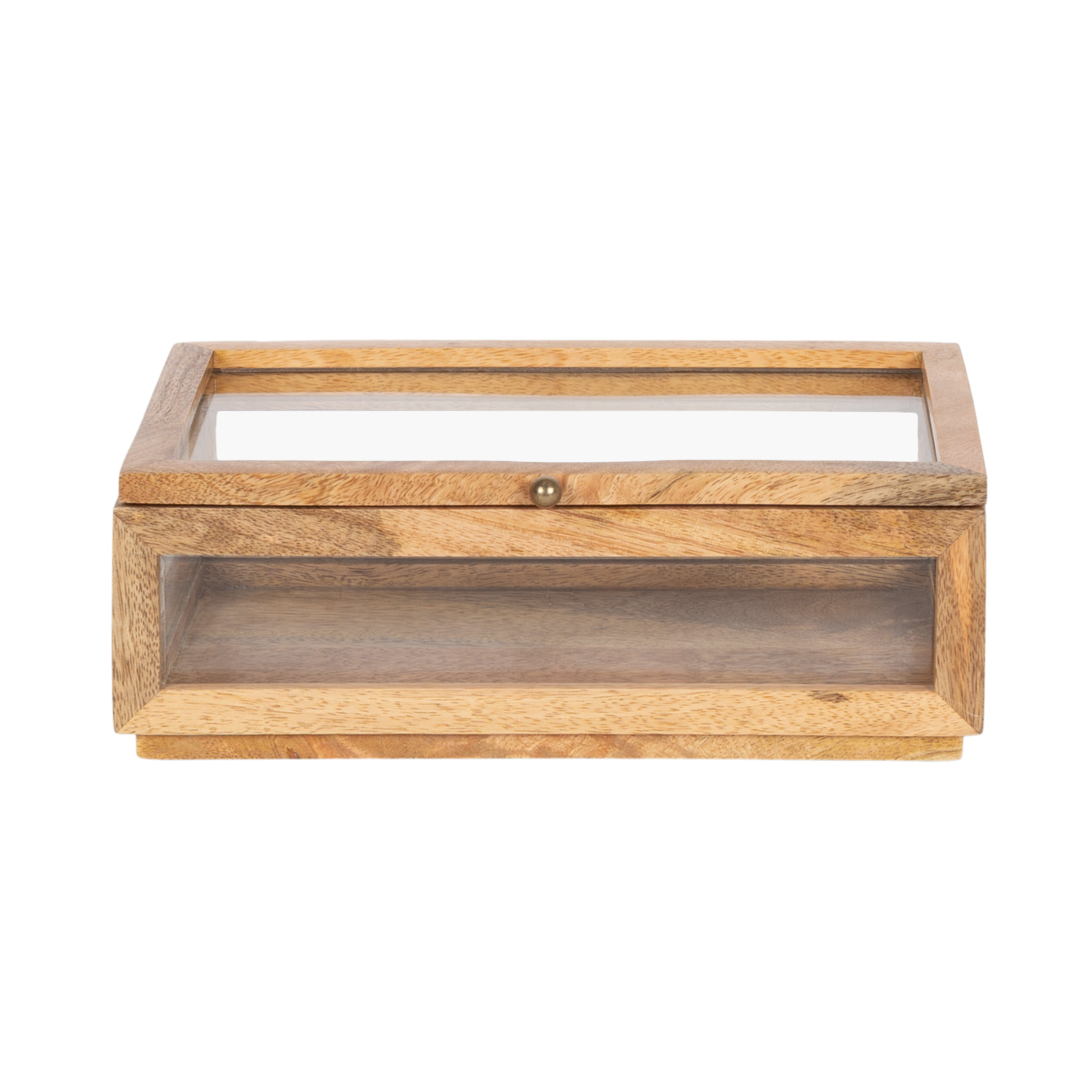 Ophelia & Co. Curiel Decorative Glass Storage Box for Use as Bathroom ...