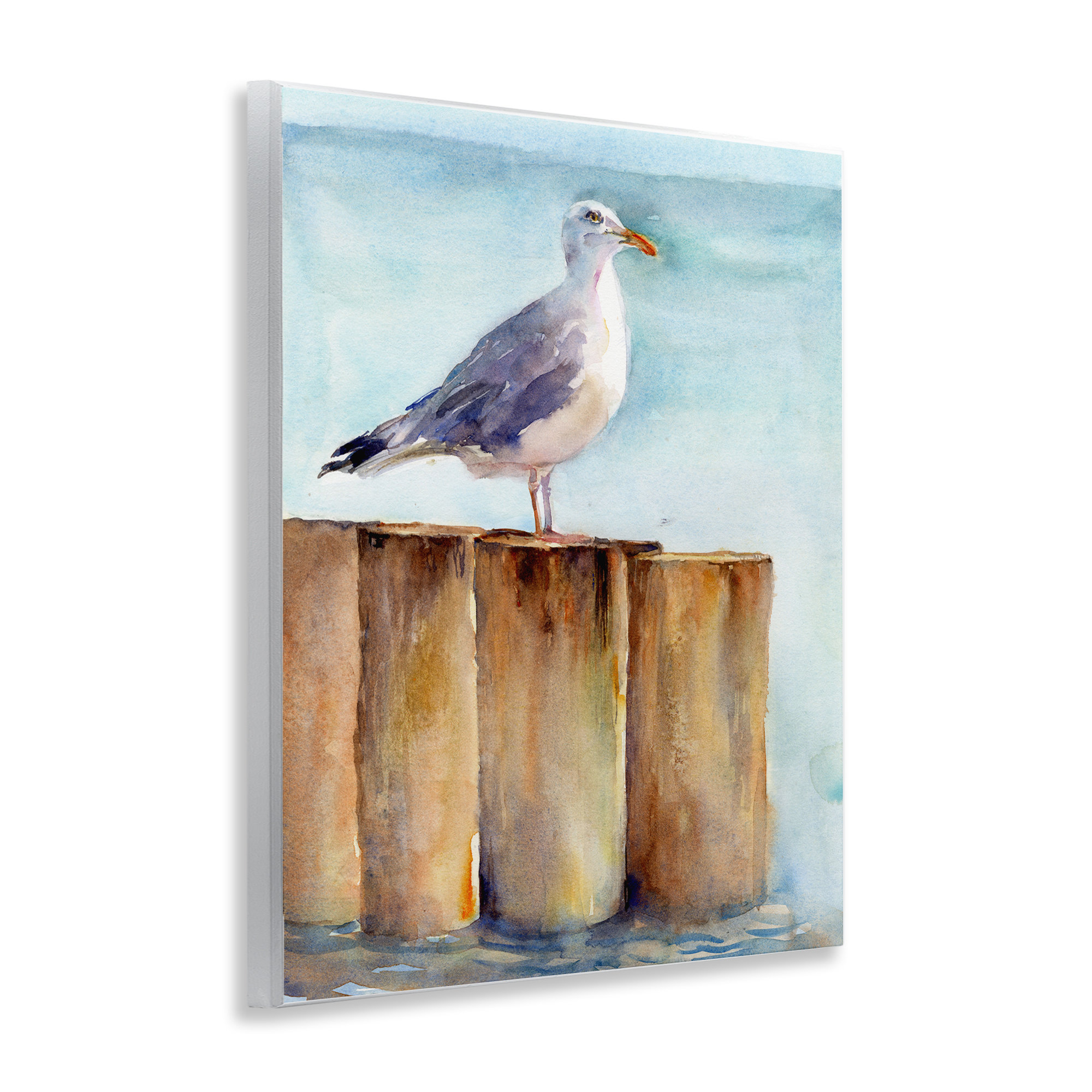 Highland Dunes Seagull's Perch by Sea Wall Plaque Art by John Keeling ...