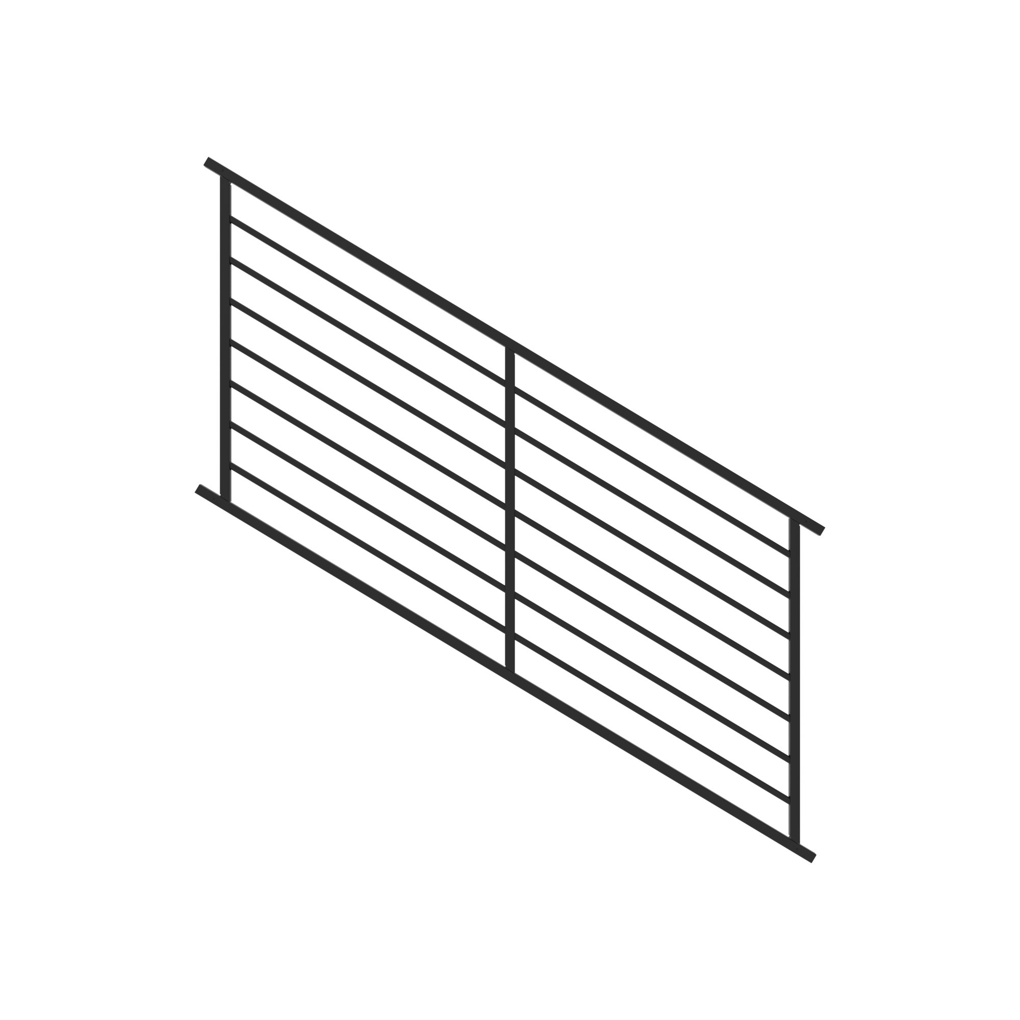 Fortress Building Products Fe26 Axis Steel Railin.g Stair Panel | Wayfair