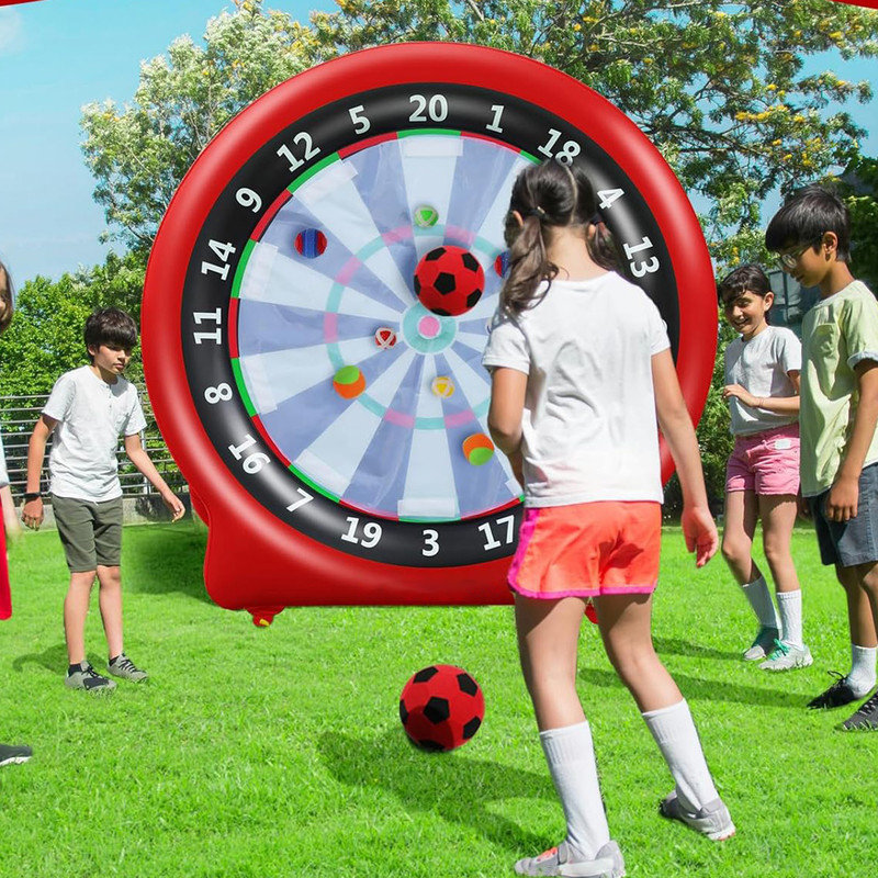 IDIABA Inflatable 6ft Giant Dartboard, Golf Darts Kick Darts, Soccer ...