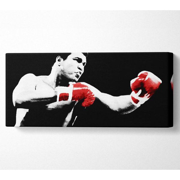 Latitude Run Muhammad Ali Red Boxing Gloves - Wrapped Canvas Art Prints ...