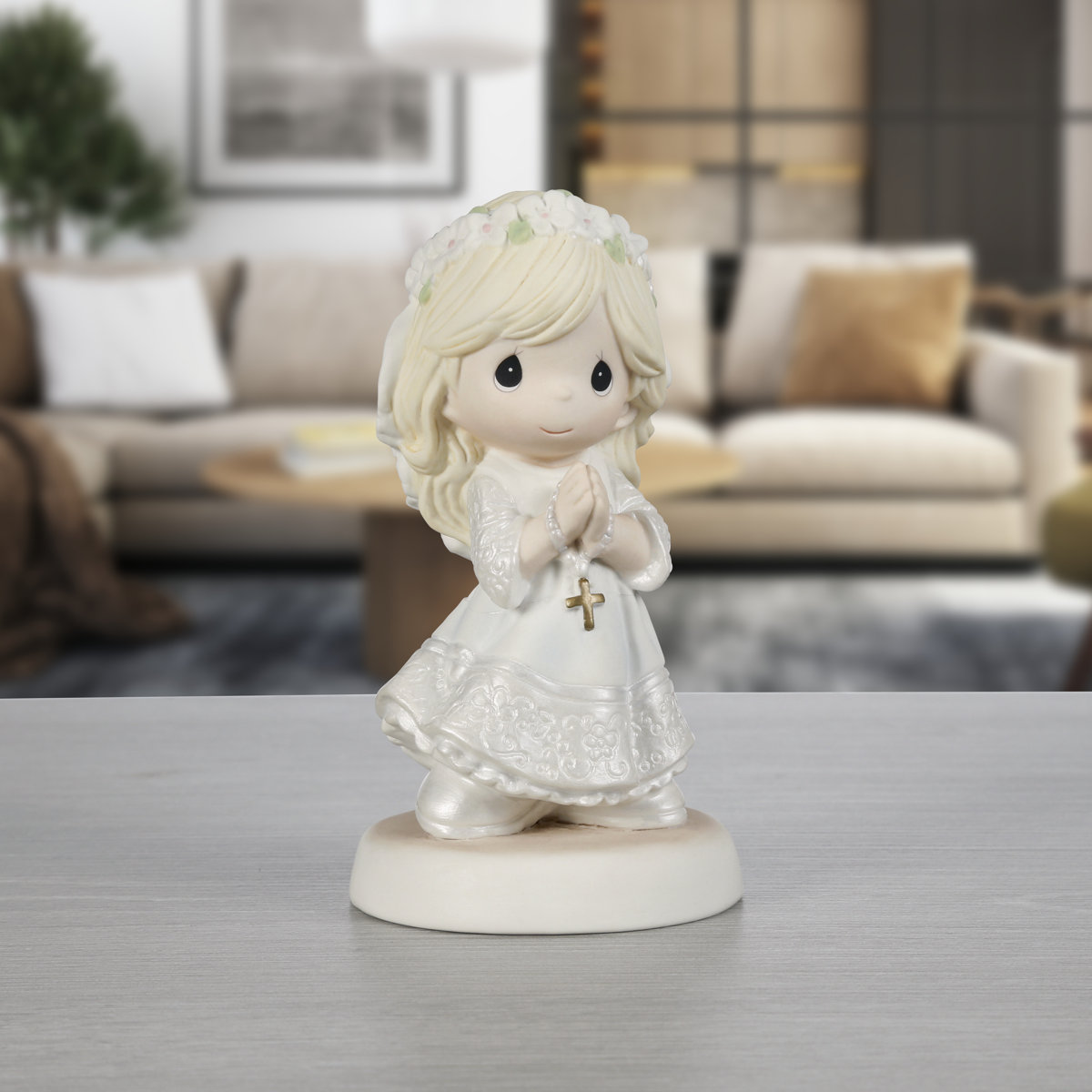 Precious Moments My First Communion Blonde Hair Girl Figurine | Wayfair
