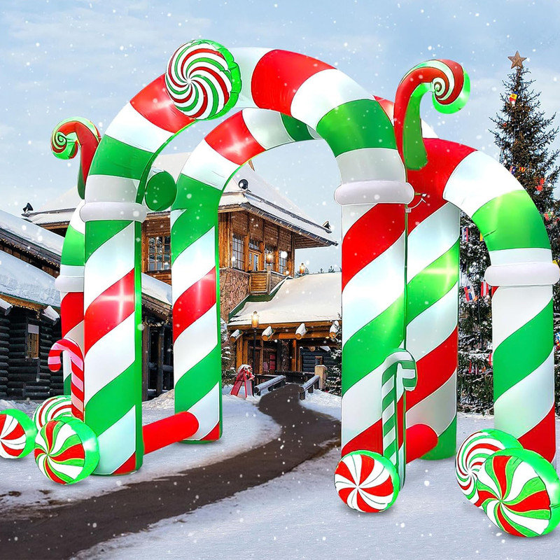 The Holiday Aisle® 5.3FT Christmas Inflatables Snowman Outdoor ...