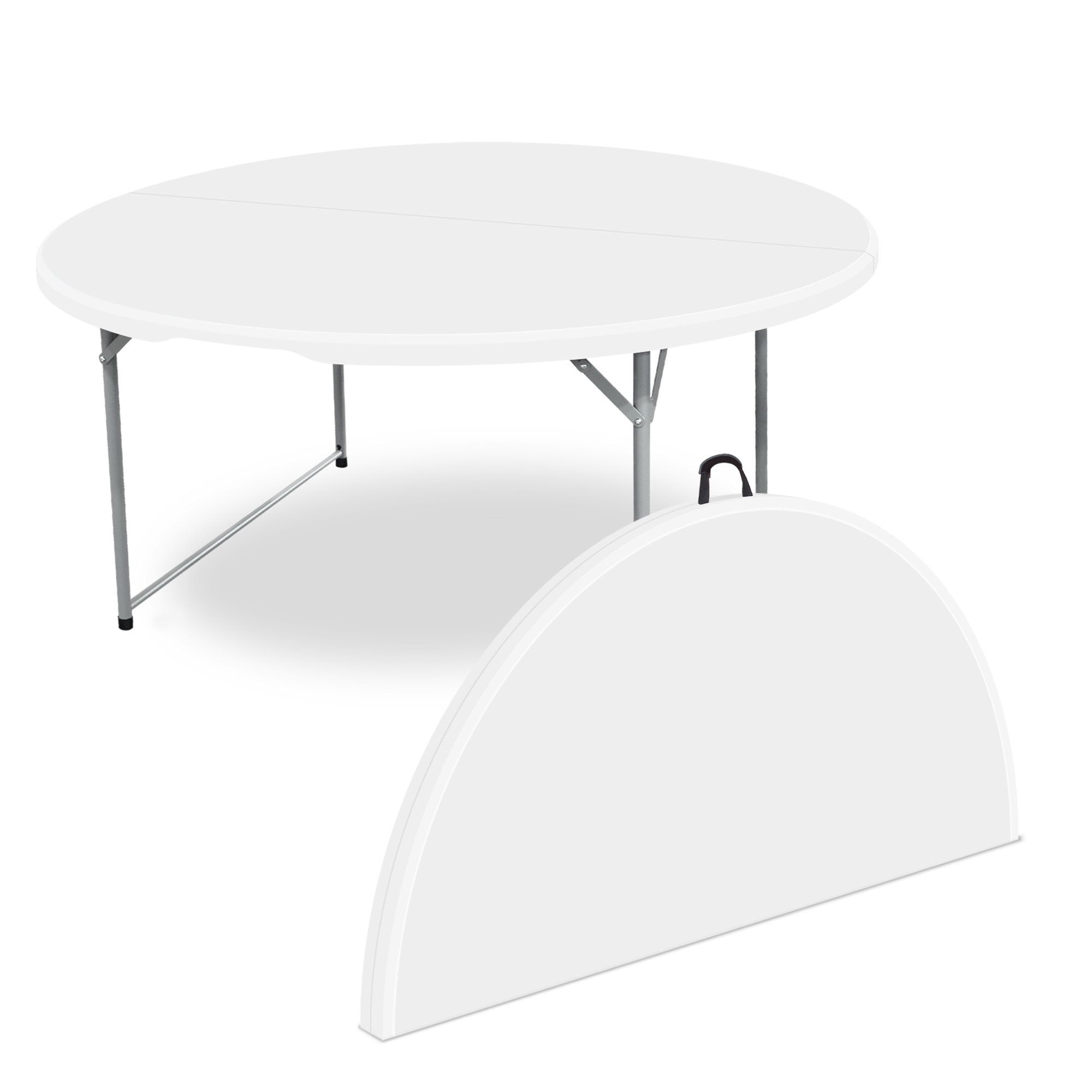 Brosisincorp Outdoor Banquet Dining Circular 60 Inch Round Foldable ...