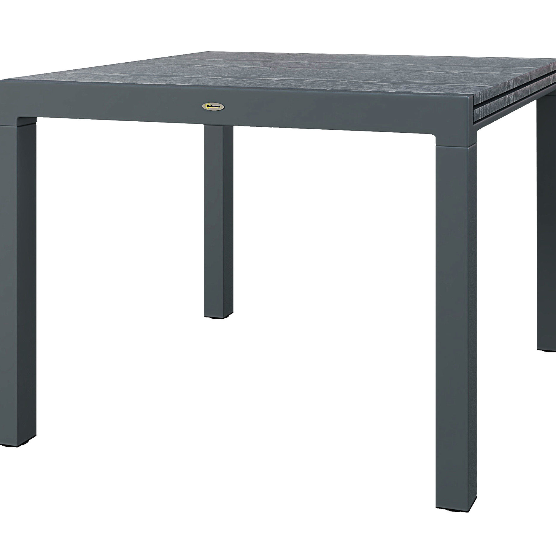 Latitude Run® Expandable Patio Table, 41" - 83", Dark Gray Shade ...