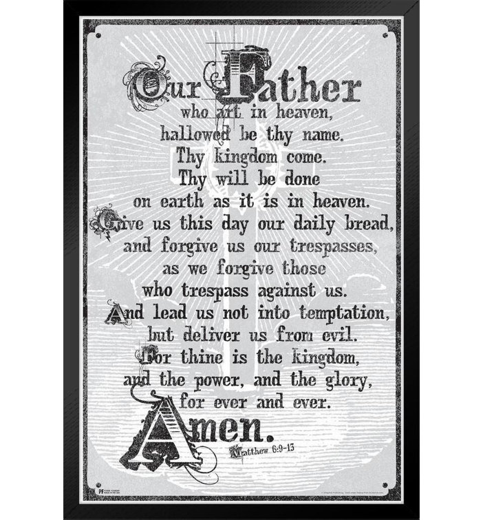 Trinx Lords Prayer Our Father Who Art In Heaven Religious Decoration ...