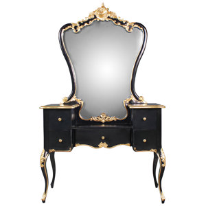 Design Toscano Rococo Isabella Vanity with Mirror | Wayfair
