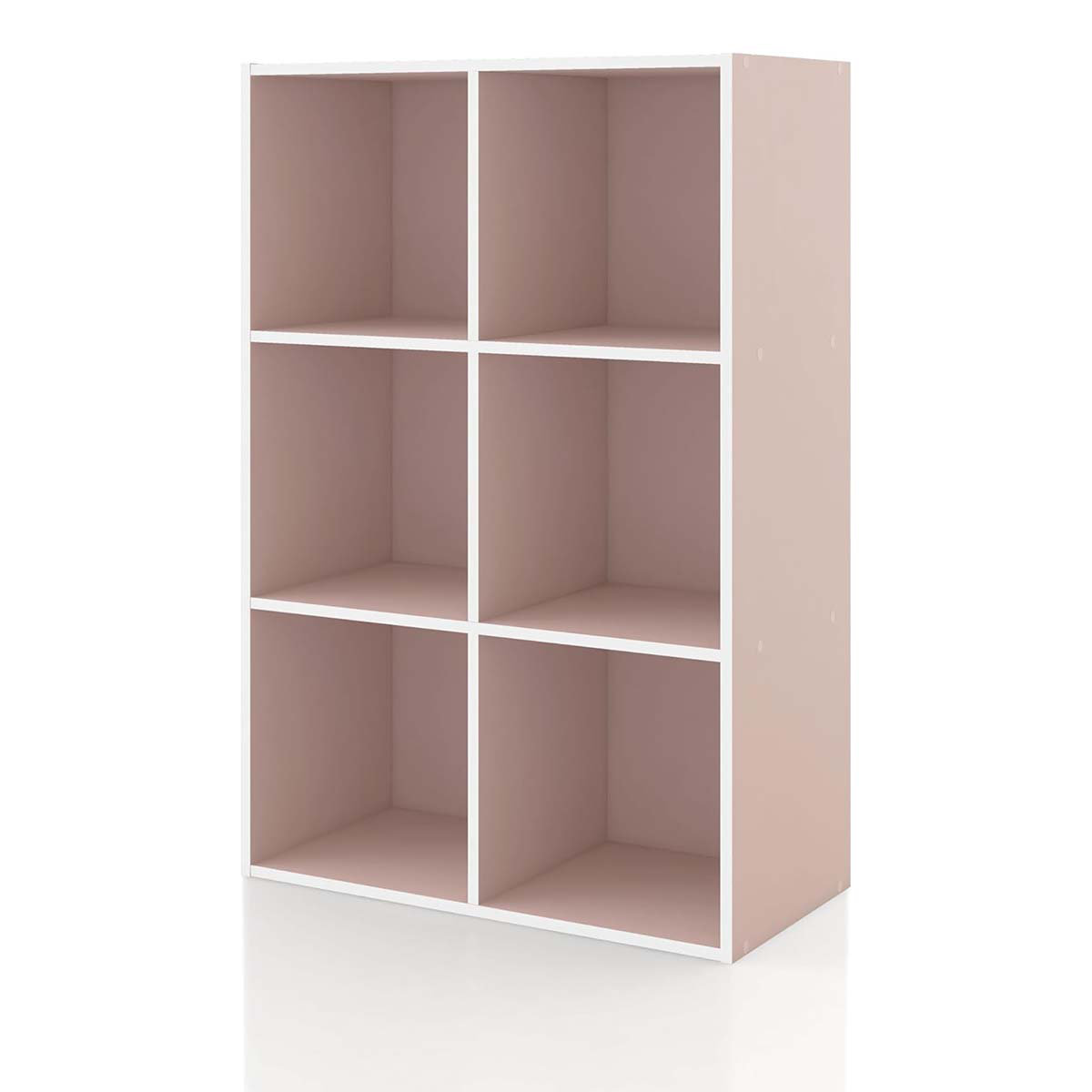 KINOFO 6 Cube Storage Organizer Shelves, Stackable Wood Bookcase Fits ...