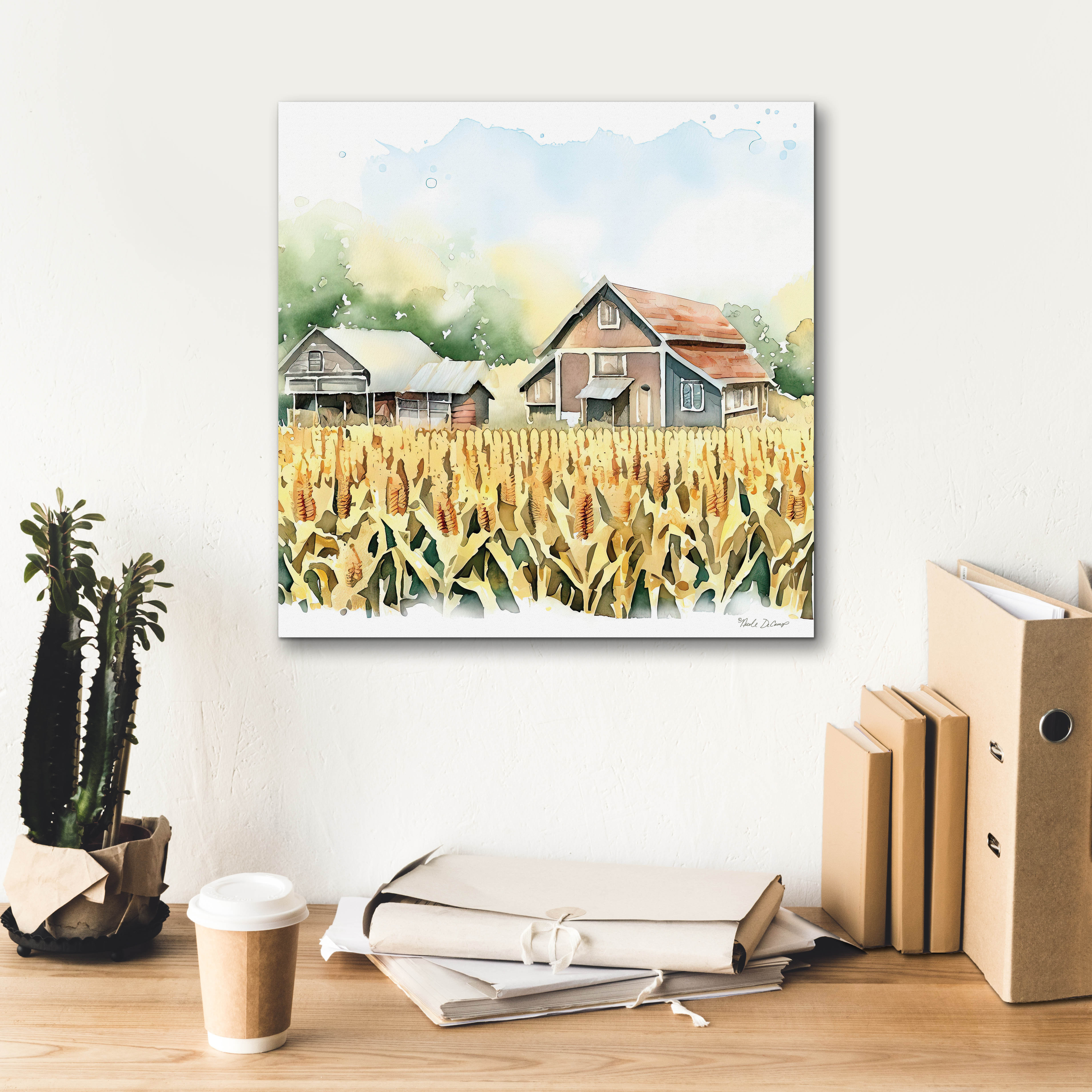 Ophelia & Co. 'Countryside Autumn Barn 5' by Nicole DeCamp Canvas Wall ...