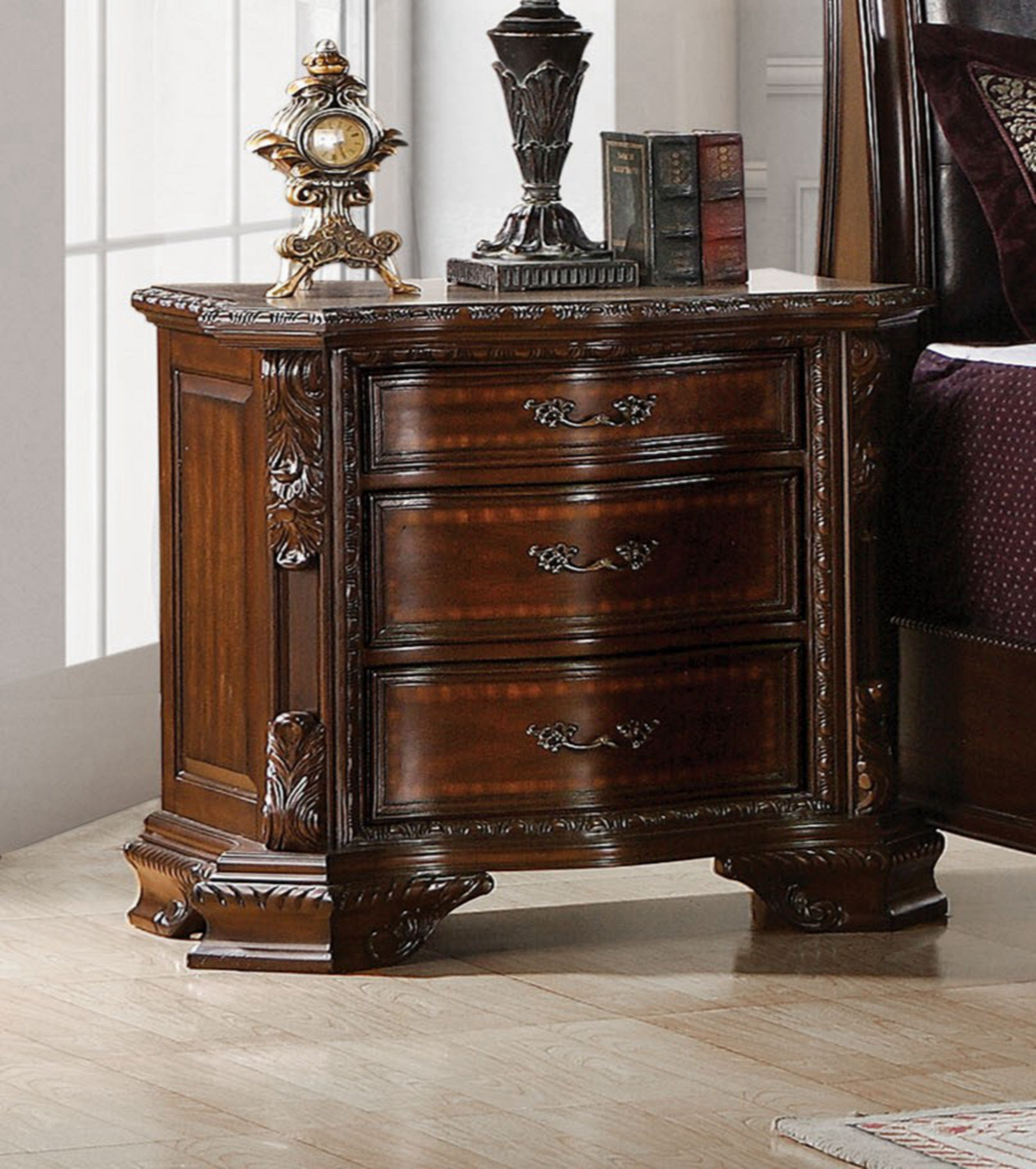 Bloomsbury Market Table de chevet en bois massif Balok - Wayfair Canada