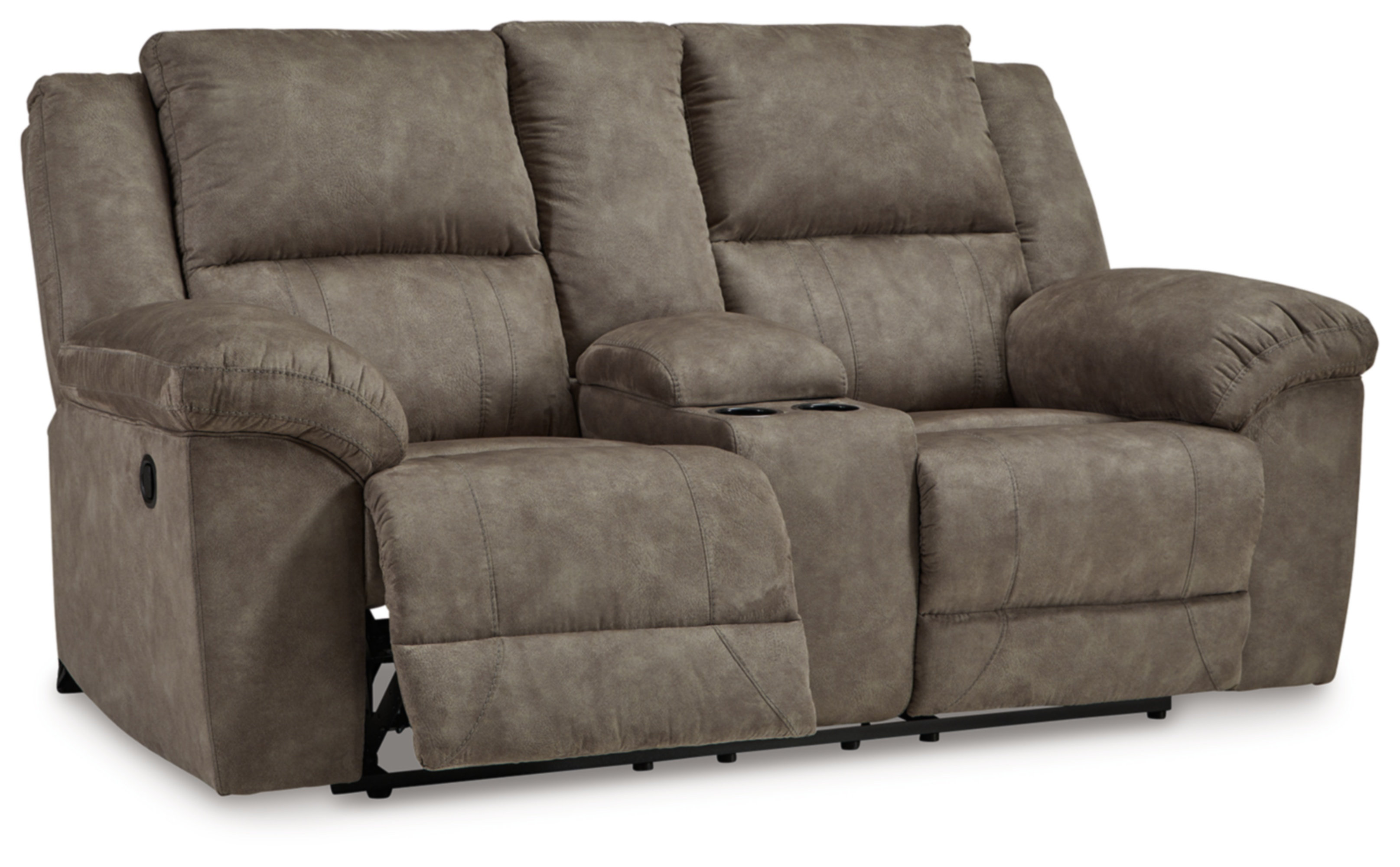 Winston Porter Causeuse inclinable avec console Tenielle - Wayfair Canada