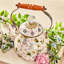 MacKenzie-Childs Wildflowers White/Pink/Brown/Green 2 Quart Tea Kettle ...