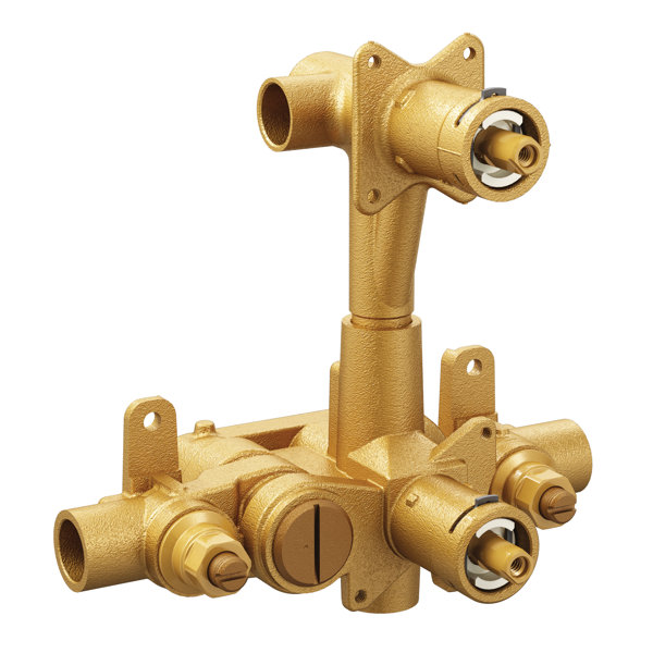 Moen M-Pact 3 Function Built Transfer Valve with 1/2" CC Connection ...