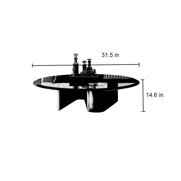 Creature B Comforts Simple round tempered glass coffee table | Wayfair