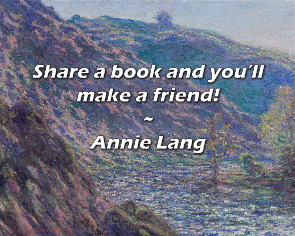Trinx Annie Lang Quote: Share a book and you’ll make a friend! | Wayfair
