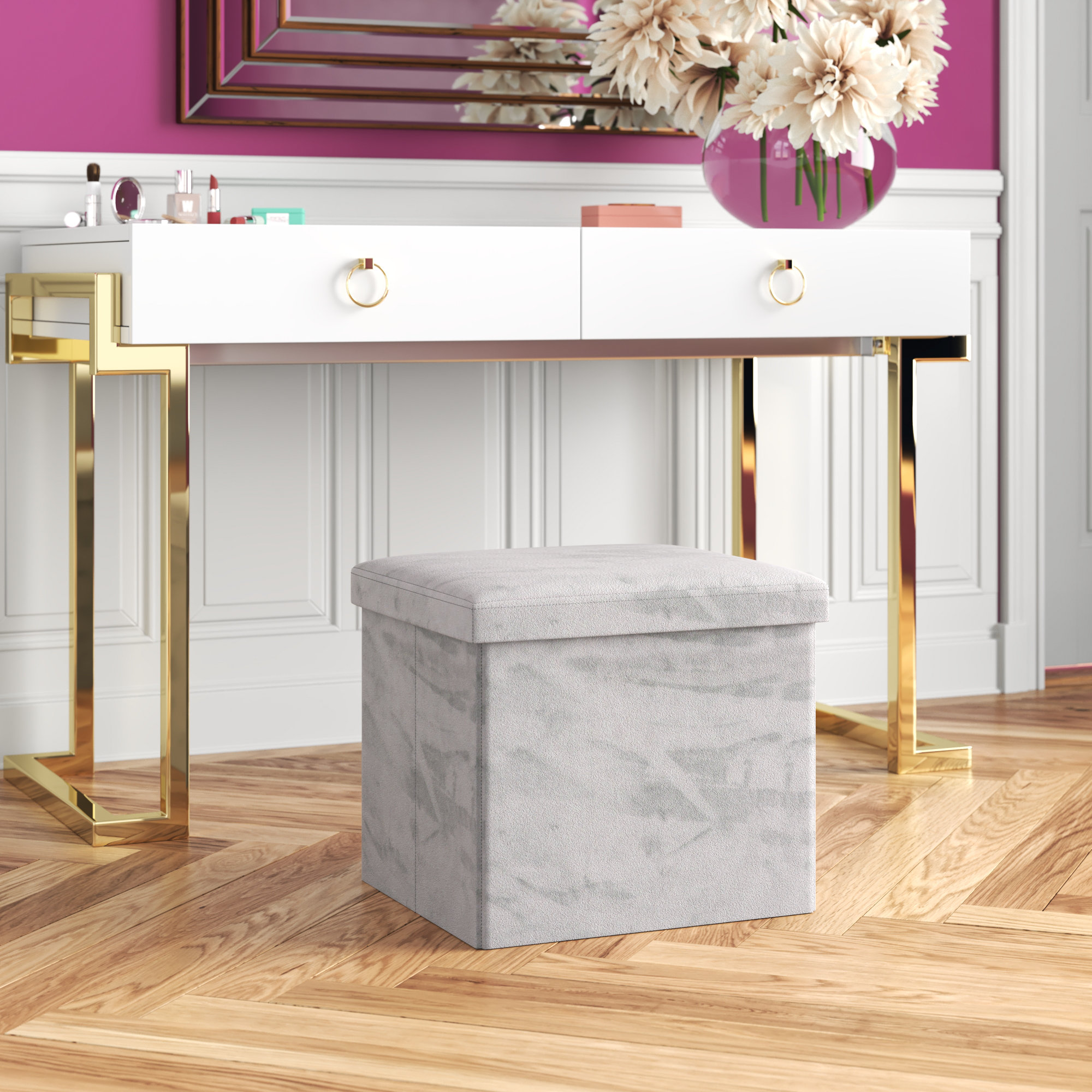 Etta Avenue™ Teen Isiah Vanity Stool & Reviews | Wayfair