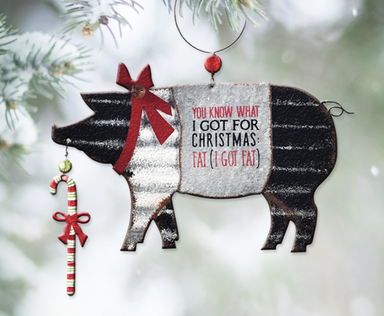 The Holiday Aisle® Pig Holiday Shaped Ornament & Reviews | Wayfair