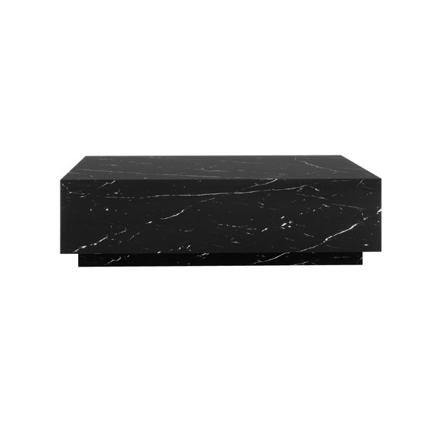 Rosdorf Park Klusek 47'' Faux Marble Modern Block Coffee Table ...