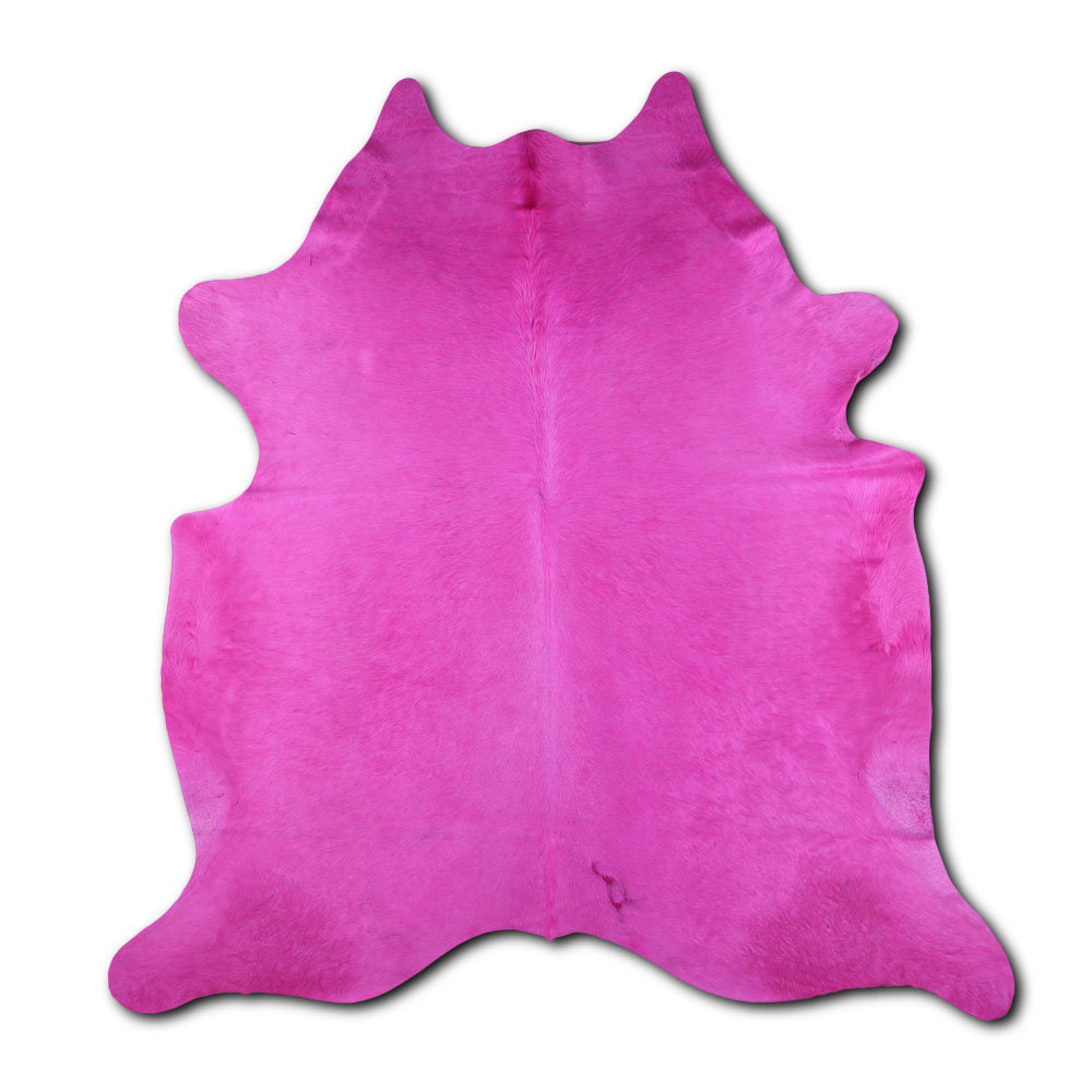 Foundry Select DYED HAIR ON COWHIDE DYED HOT PINK 3 - 5 M GRADE A | Wayfair