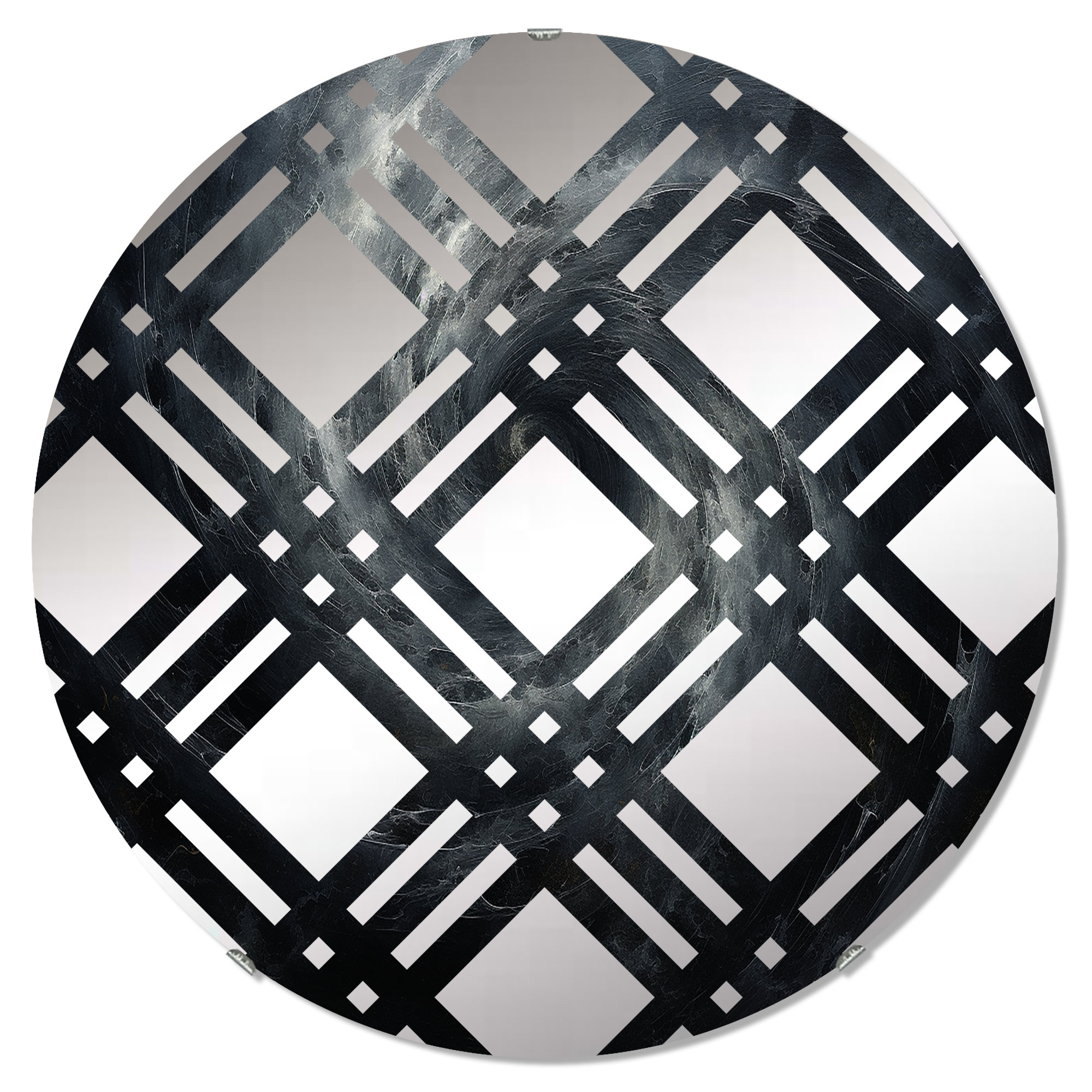 East Urban Home Black Hole Quiet Quasar - Plaid Decorative Mirror ...
