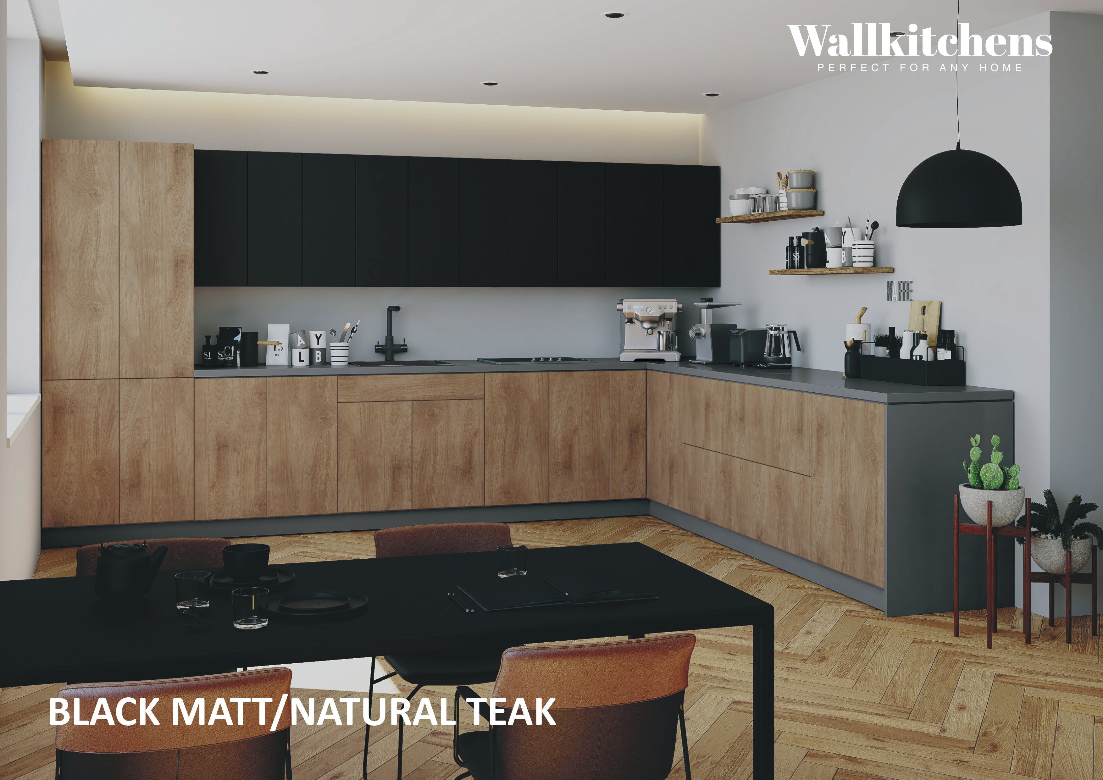 WALLKITCHENS FK-REGAL 83" H x 156" W x 127" D Medium Density Fiberboard ...