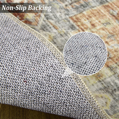 Dakota Fields Fitzrovia Machine Washable Damask Rug | Wayfair