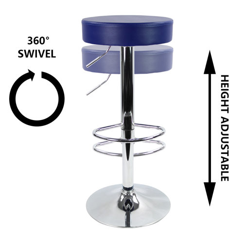 Latitude Run® Aavi Swivel Adjustable Height Stool & Reviews | Wayfair