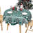 The Seasonal Aisle Xmas Tree and Deer Design Table Cloth Waterproof ...