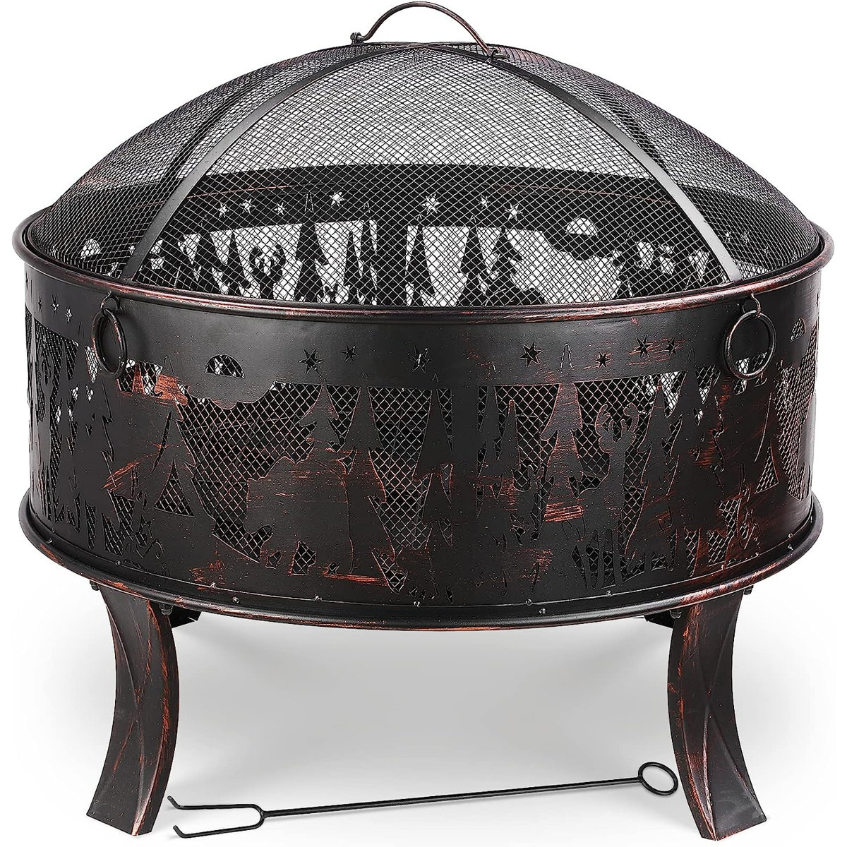 Alpen Home Round Charcoal Fire Pit | Wayfair.co.uk
