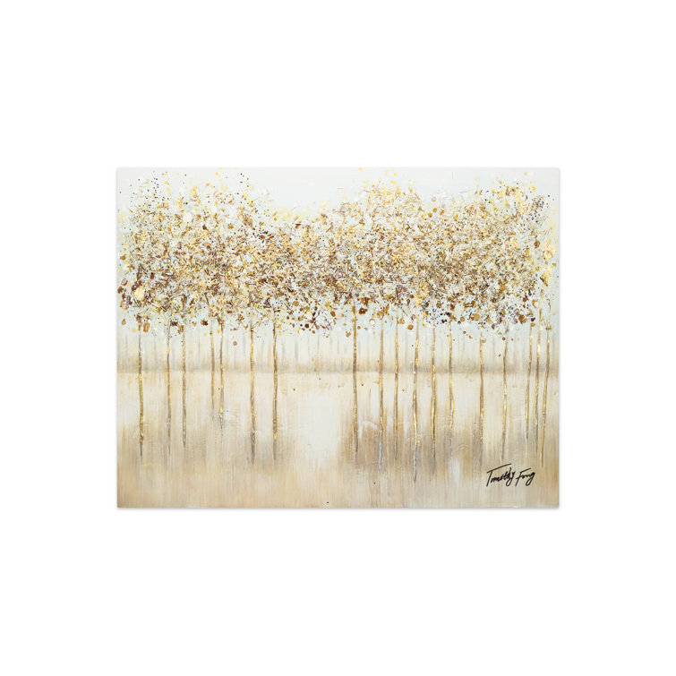 Rosalind Wheeler Still water hand -painted acrylic painting | Wayfair.co.uk