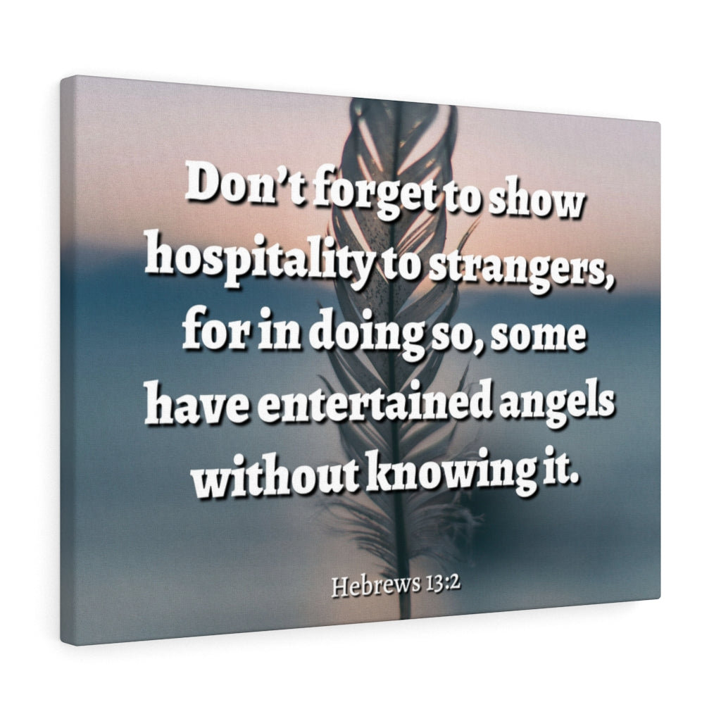 Trinx Angels Hebrews 13:2 Christian Wall Art Bible Verse Print Ready To ...