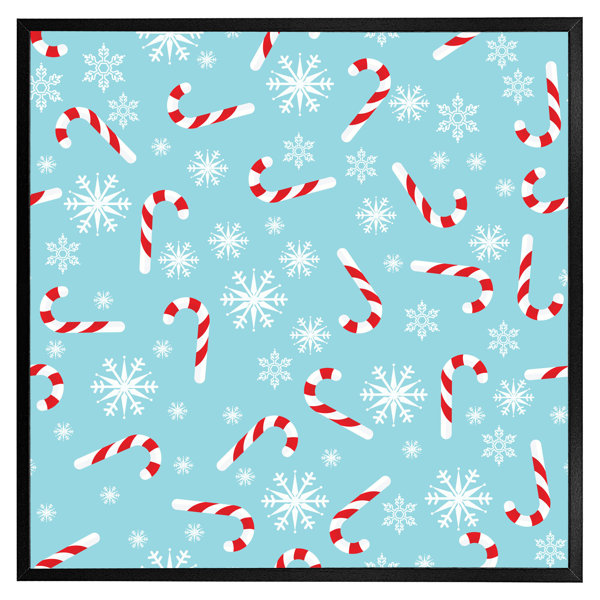 The Seasonal Aisle Naco Candy Canes And Snowflakes - Single Picture ...