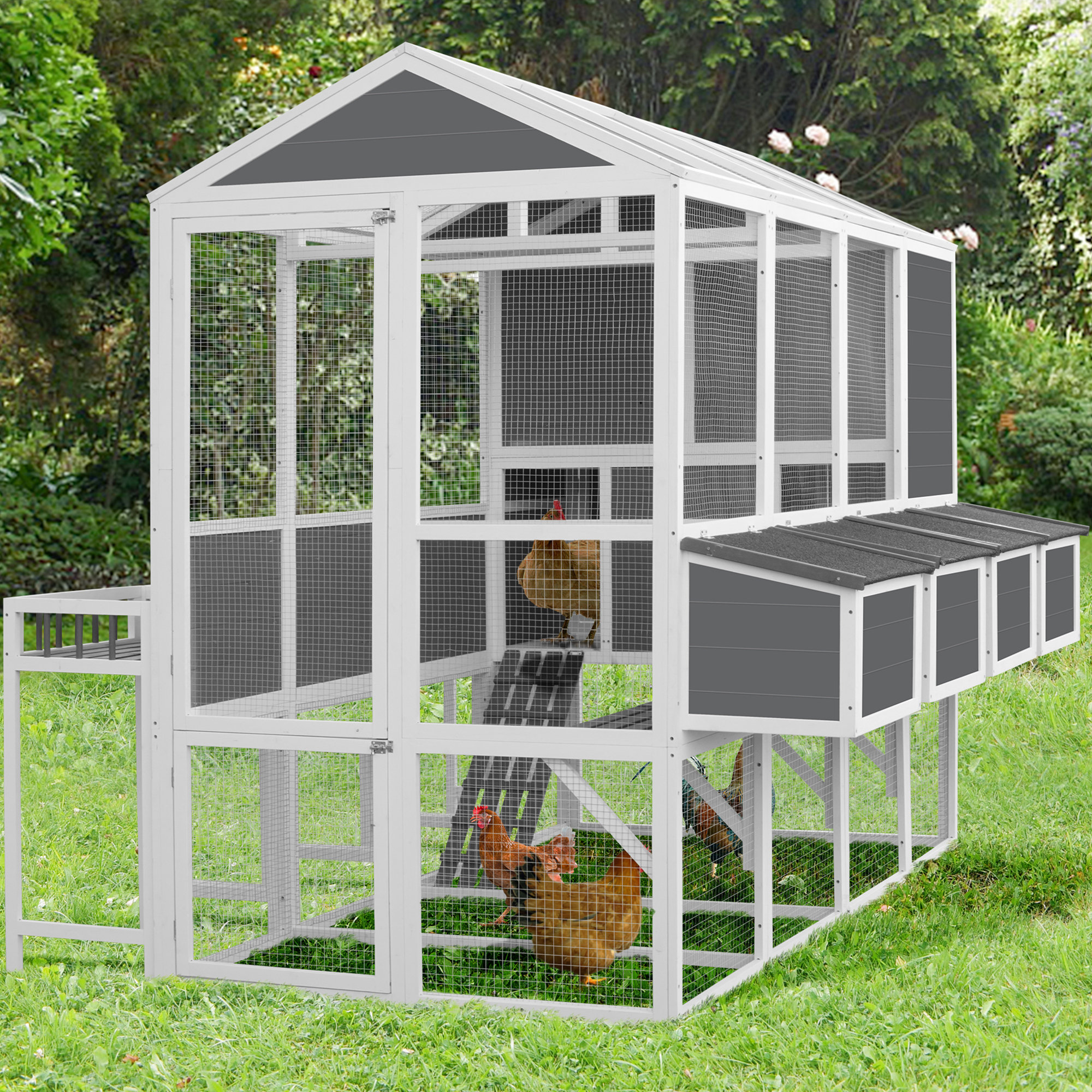Tucker Murphy Pet™ Chicken Coop With Nesting Boxes for 10 Chickens ...