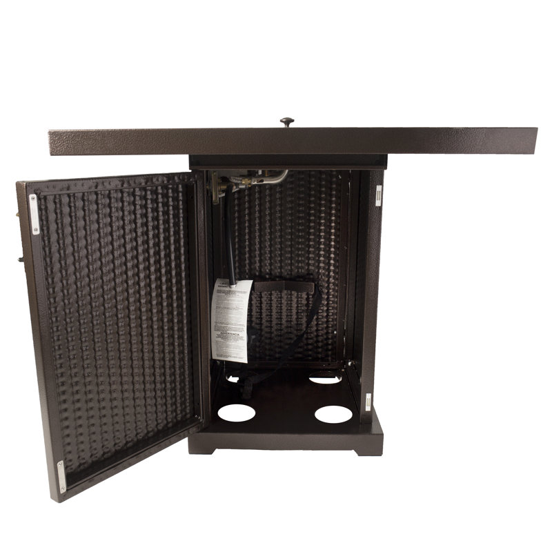 Latitude Run® Bendix Steel Propane Gas Fire Pit Table & Reviews | Wayfair