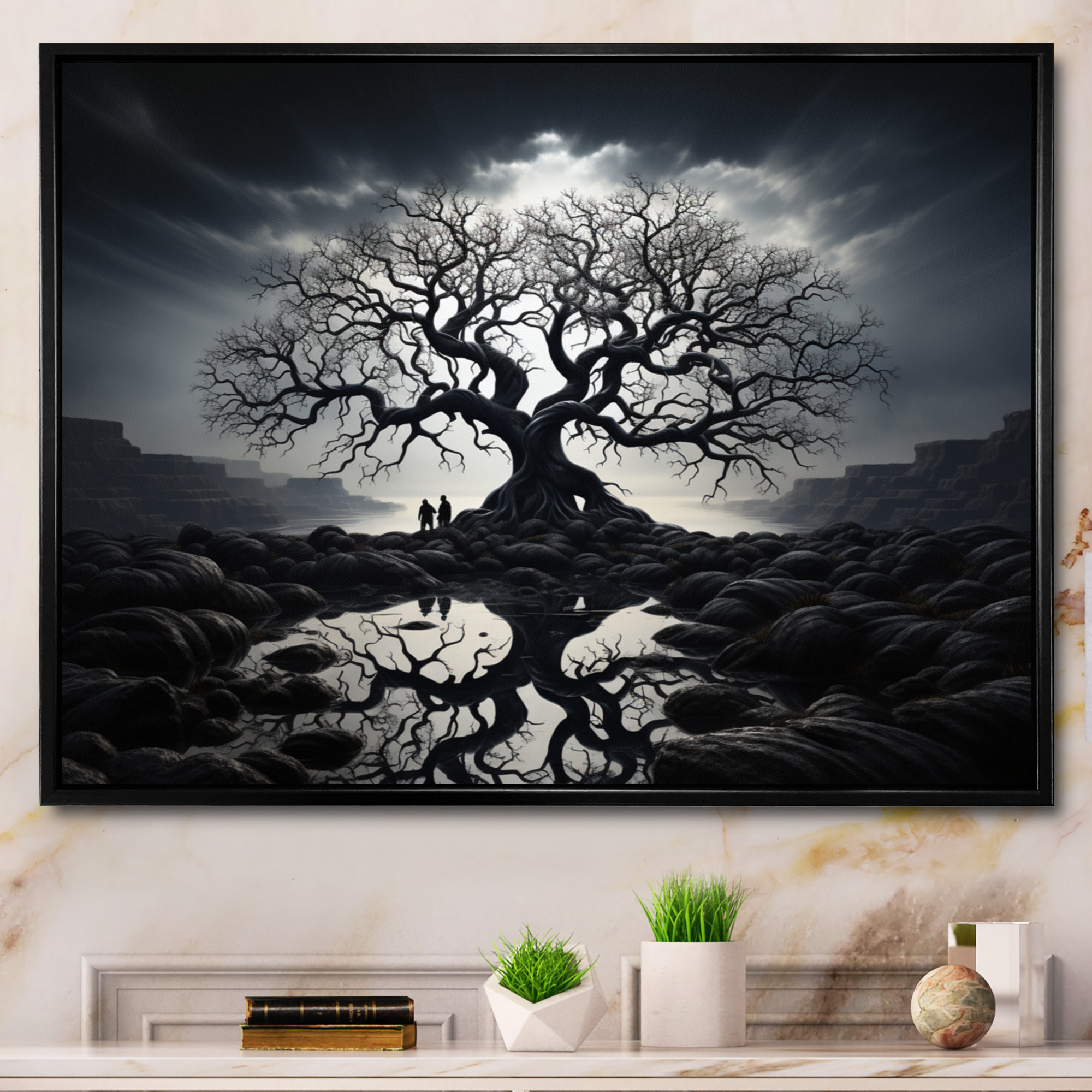 Red Barrel Studio® The Contrast Tree Monochrome II - Tree Monochrome ...