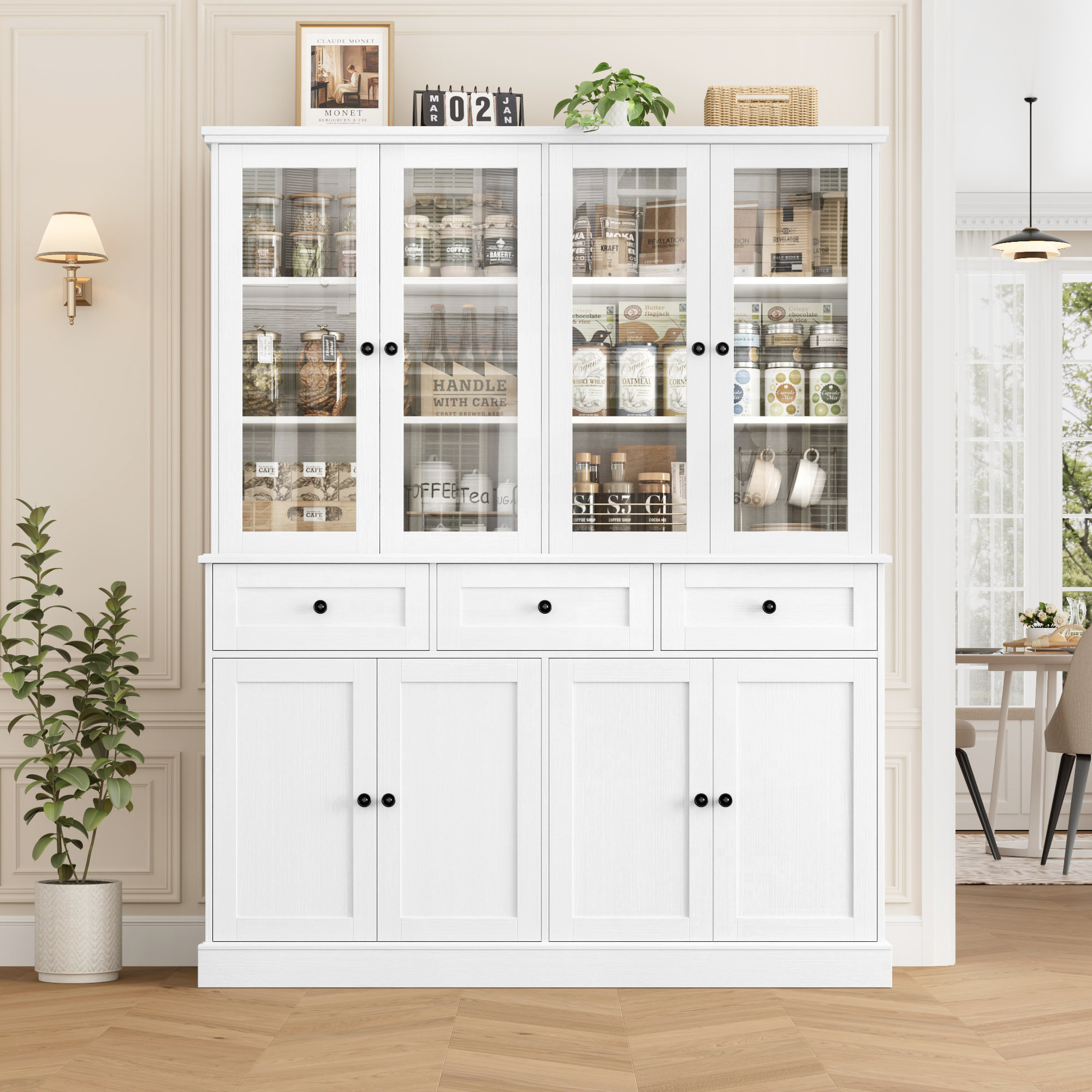 Wade Logan Ayni 3 Drawers Pantry & Reviews - Wayfair Canada
