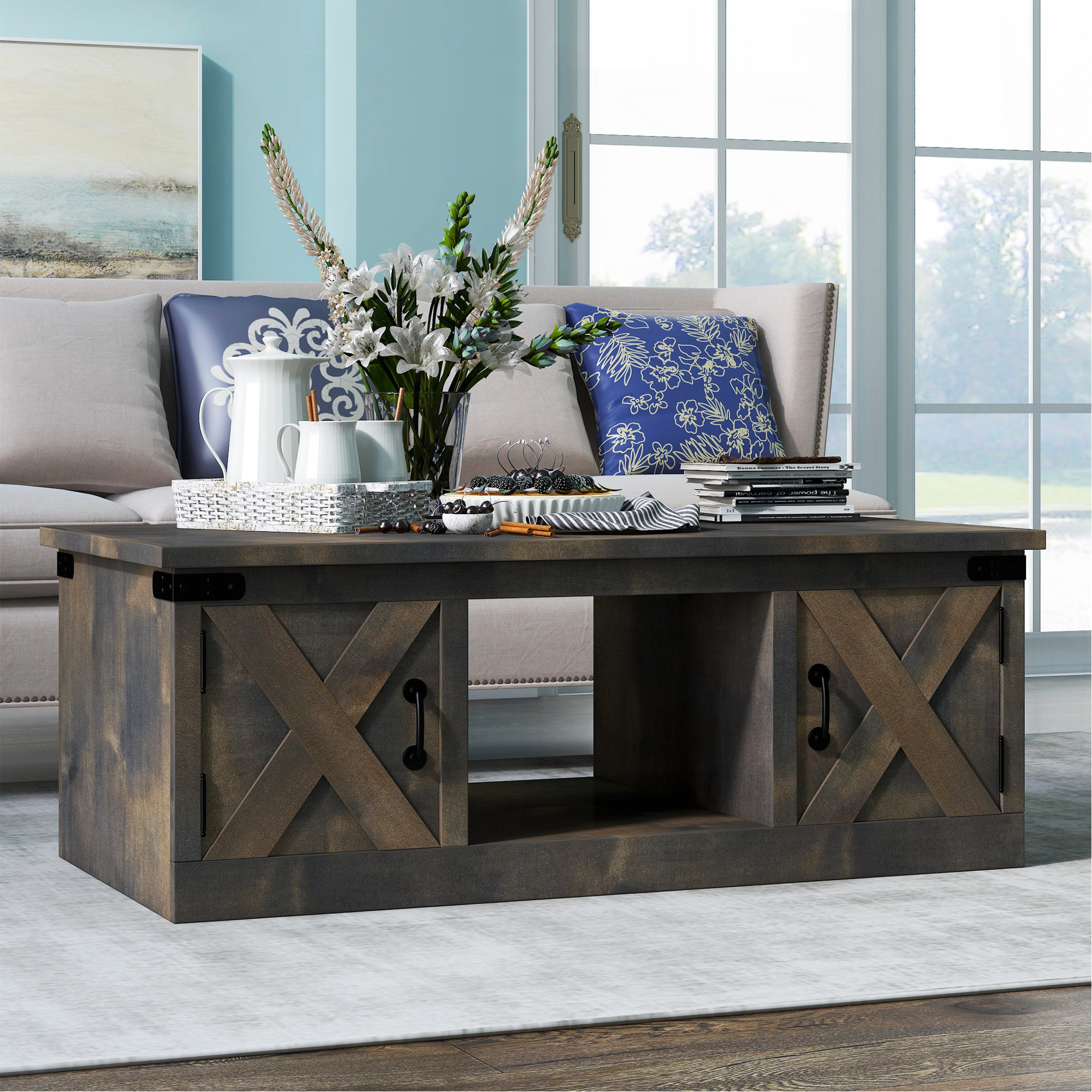 Gracie Oaks 48 Inch Coffee Table | Wayfair