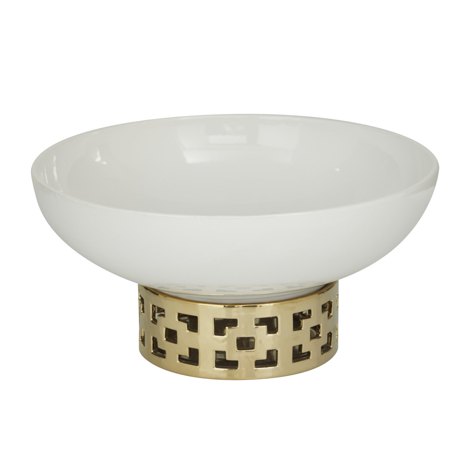 Cosmoliving By Cosmopolitan Glam Ceramic Decorative Bowl & Reviews ...