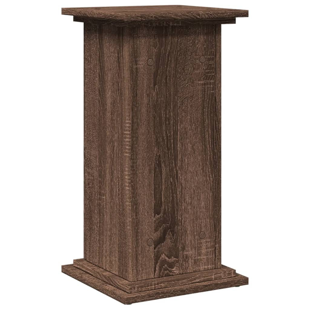 Ebern Designs Display Stand With Storage Brown Oak 12.2X11.8X23.6 ...