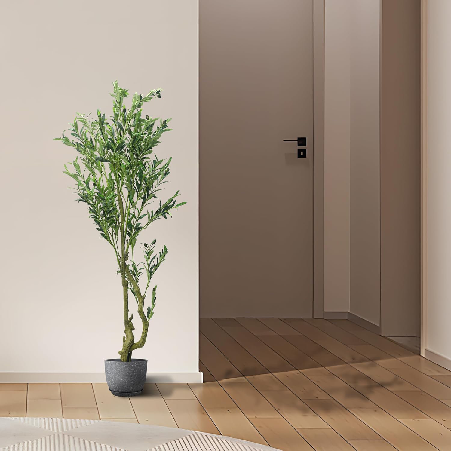 One Allium Way® Artificial Olive Tree 5FT Tall Fake Olive Trees For ...