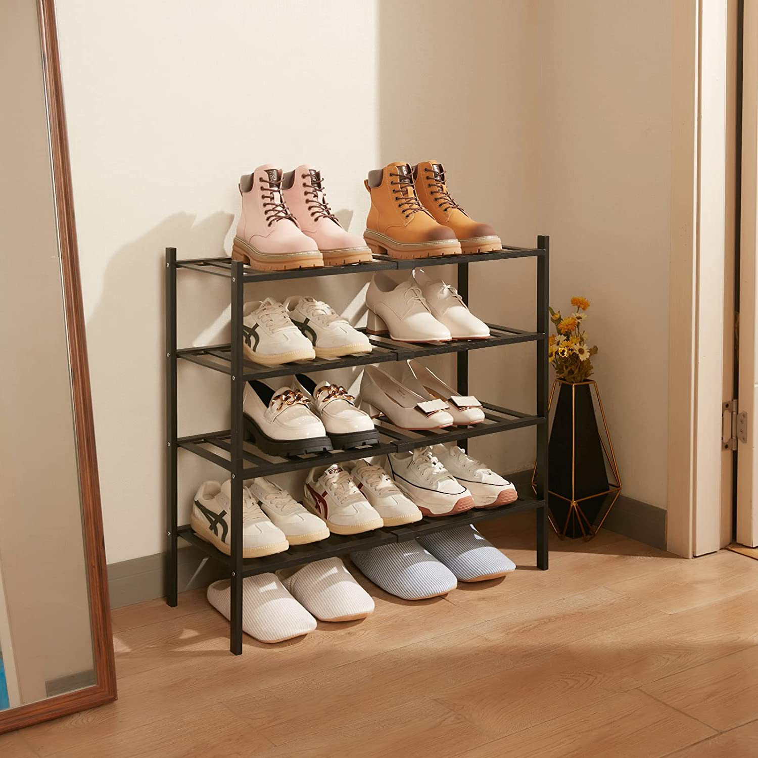 Latitude Run® 12 Pair Stackable Shoe Rack | Wayfair