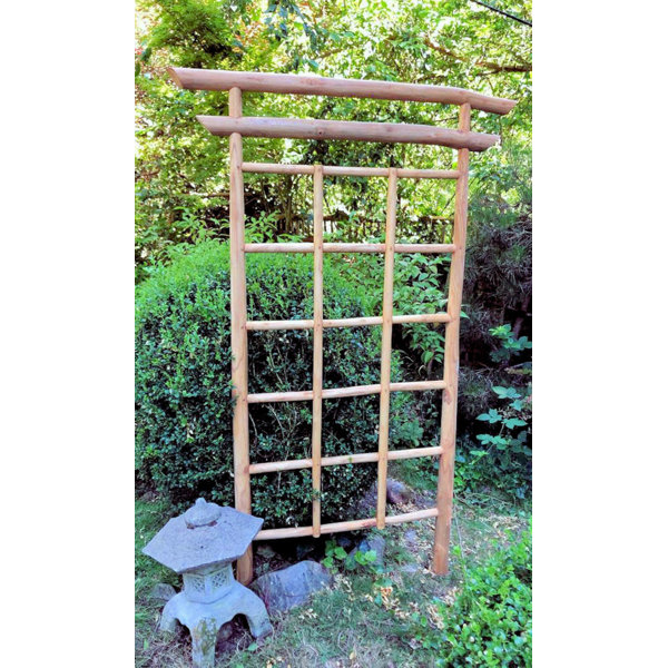 MGP Zen Teak Log Trellis Panel | Wayfair