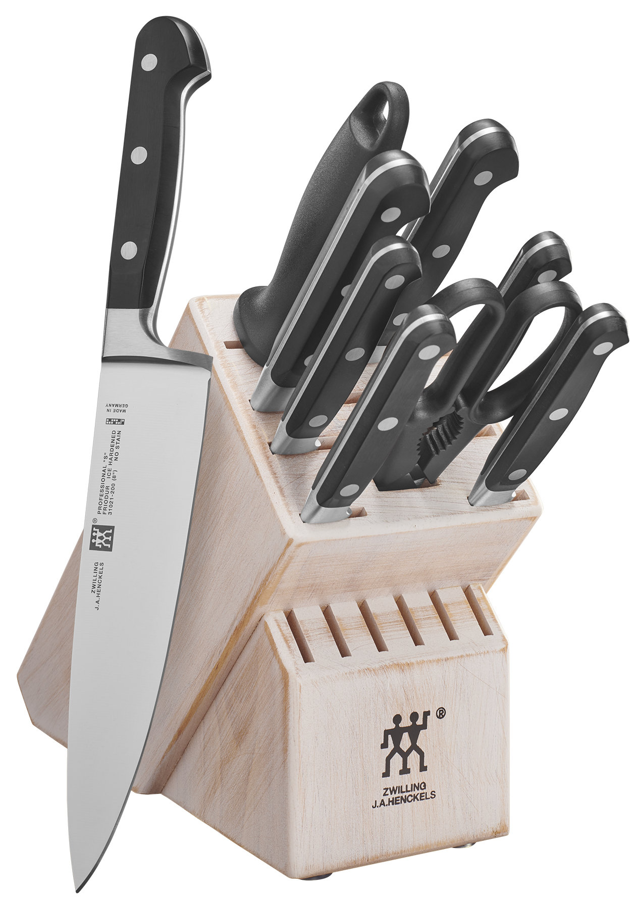 ZWILLING J.A. Henckels Zwilling Professional "S" 10-piece Knife Block ...
