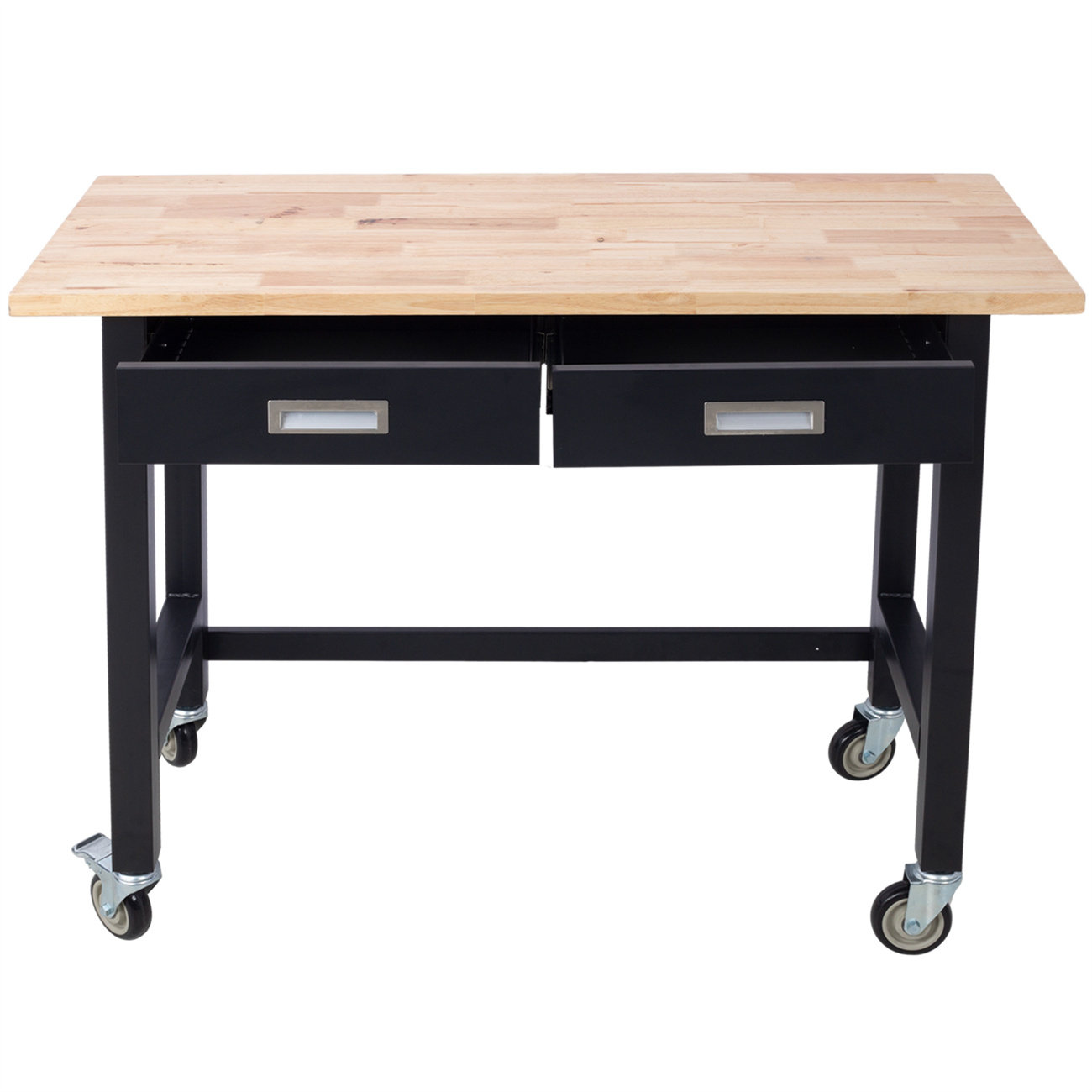 Latitude Run® 48'' W Manufactured Wood Top Workbench with Wheels | Wayfair