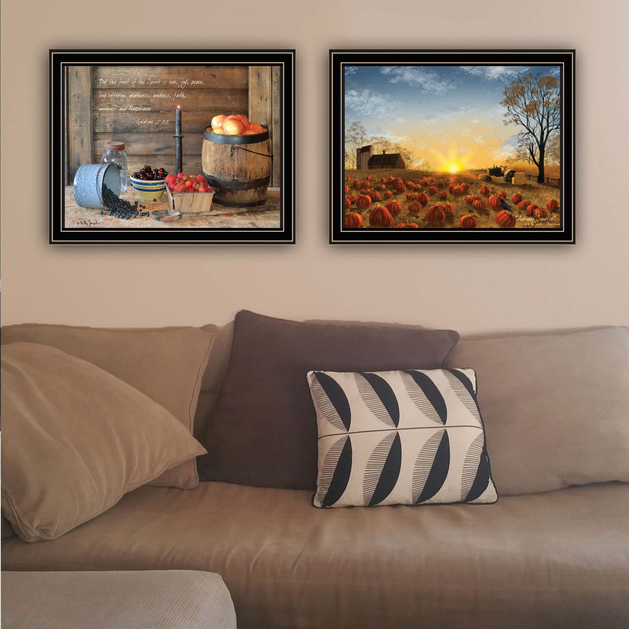 Rosalind Wheeler Trendy Decor 4U 2- Piece Vignette Autumn Sunrise ...