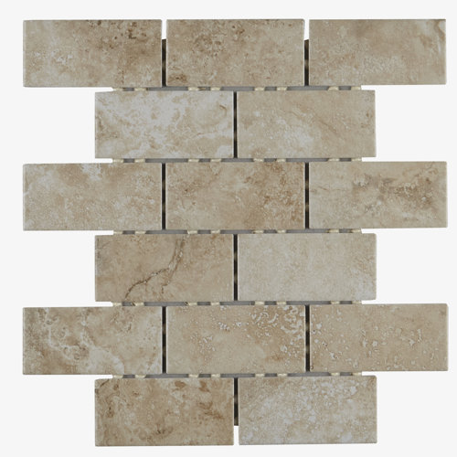 Daltile Esta Villa 2" x 4" Porcelain Mosaic Tile in Terrace Beige | Wayfair