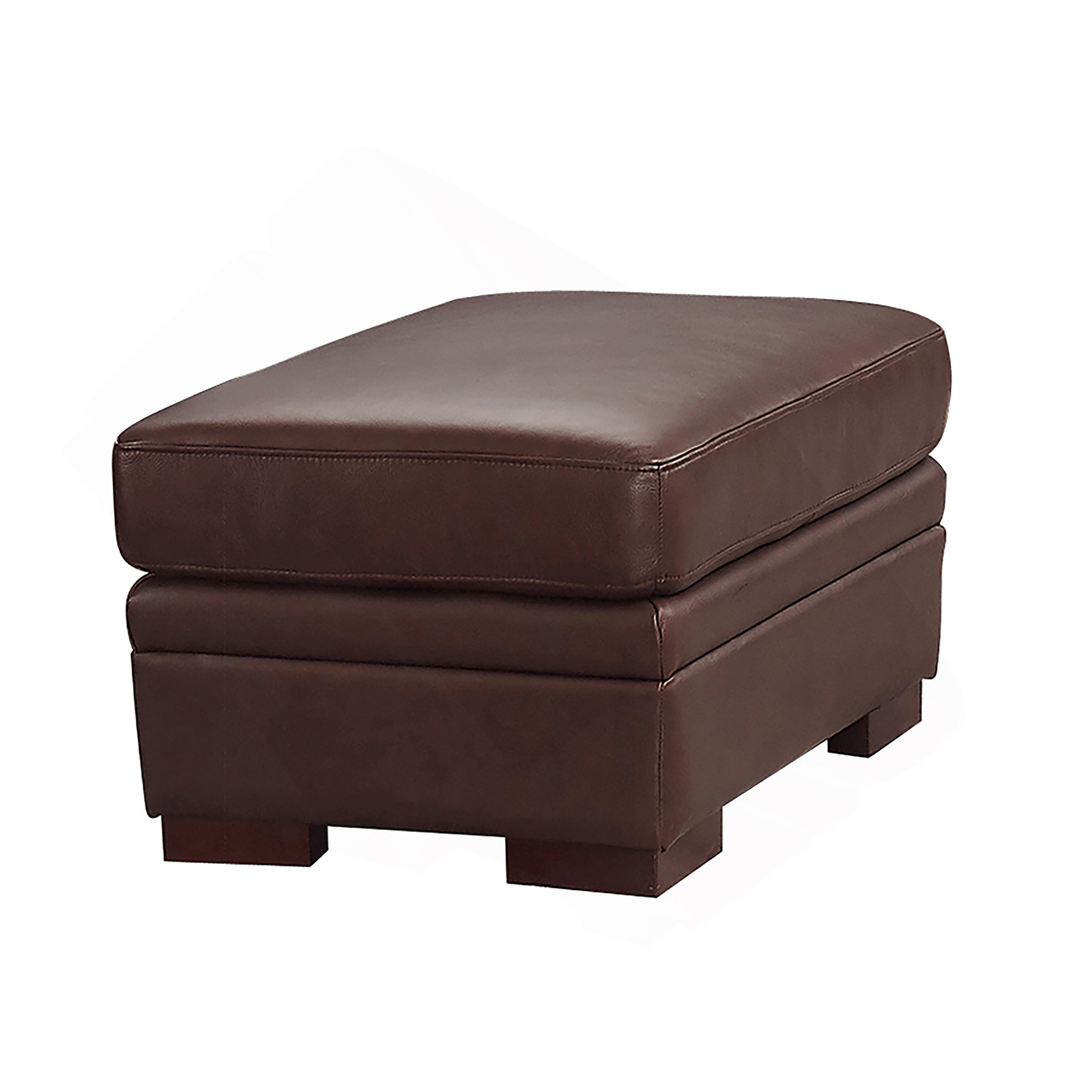 Wildon Home® Dillon Leather Ottoman | Wayfair